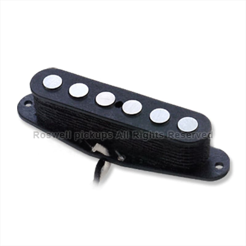 Roswell Pickups TE6 Alnico V Rod Neck Black - Single Coil | Reverb