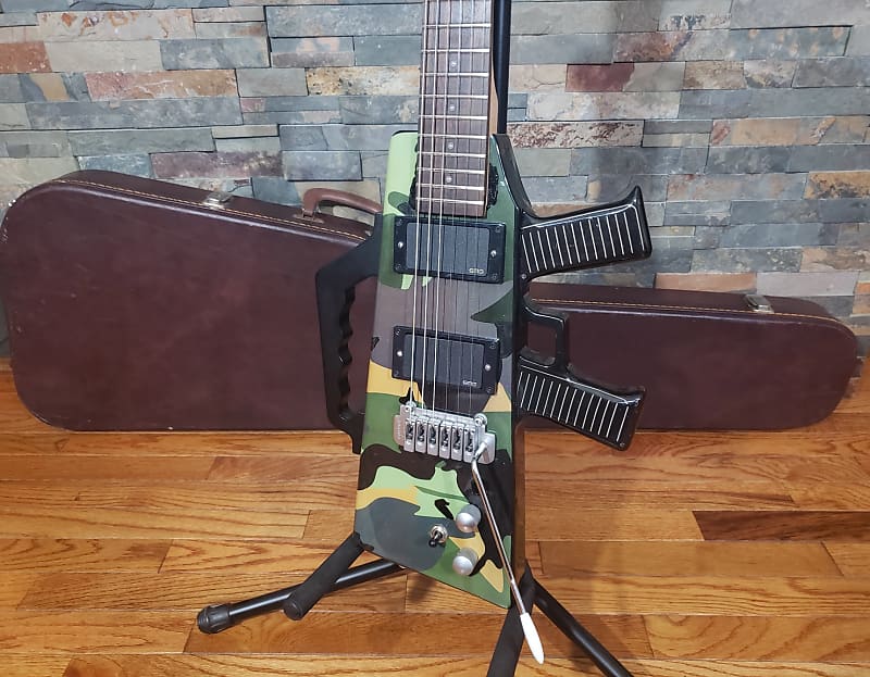 Glen Burton AK47 Machine Gun Active EMG 81 + 85 Killswitch | Reverb