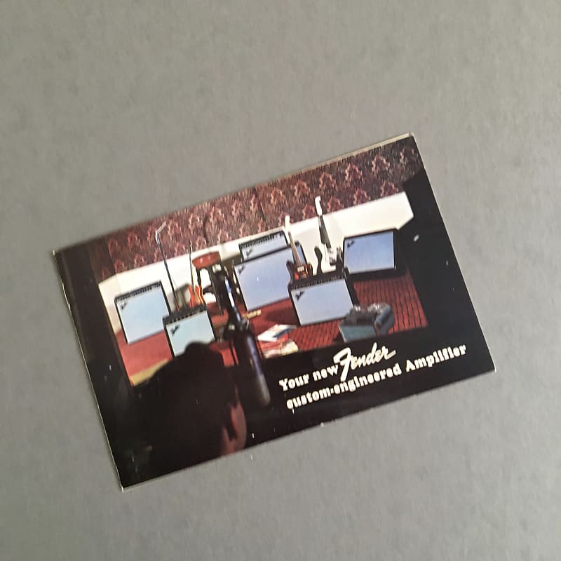 Fender Vibrolux manual and tube chart 1960s | Reverb