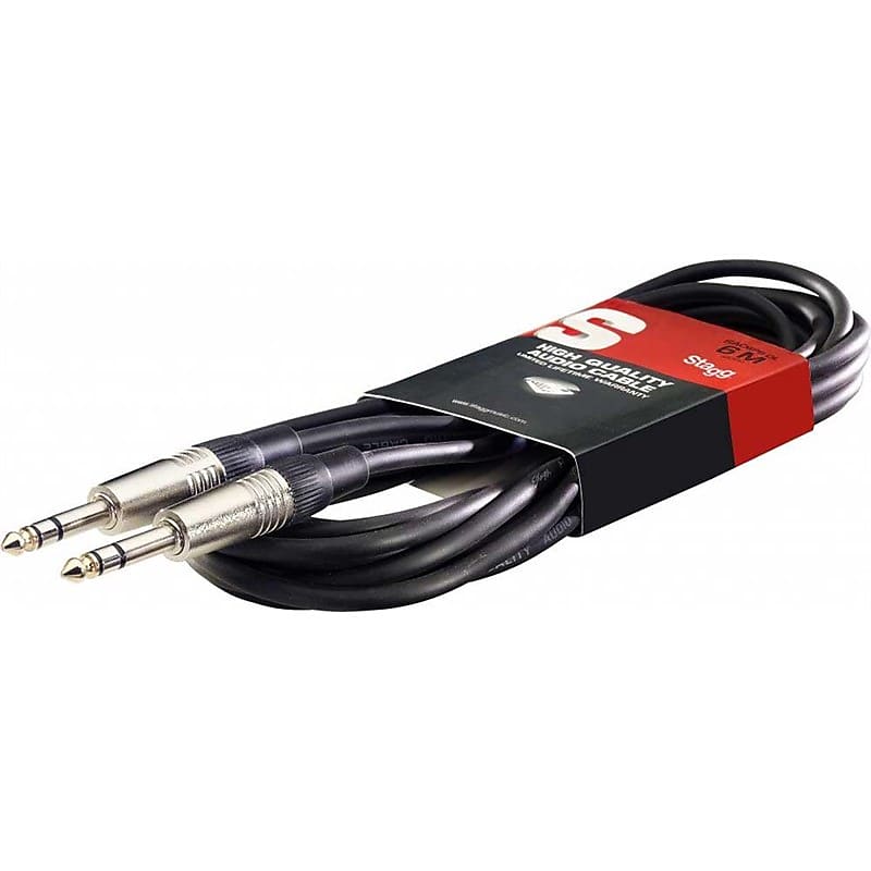 Stagg SAC6PS DL Balanced Stereo Jack Cable, 6m/20ft | Reverb UK
