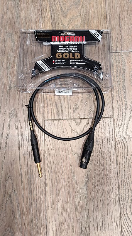 Mogami Mogami Gold Studio ¼" TRS to XLR Female Cable - 3 ft | Reverb