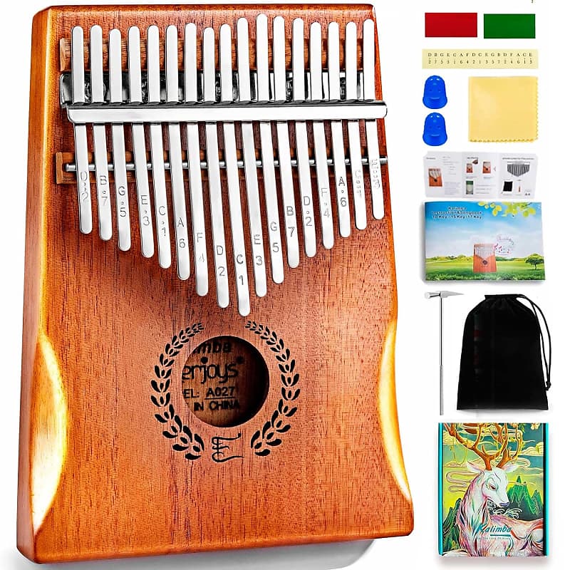 Thumb Piano 17 Keys, Professional Musical Instrument Finger | Reverb