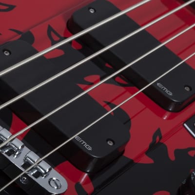 Schecter Simon Gallup Ultra Spitfire Red | Reverb