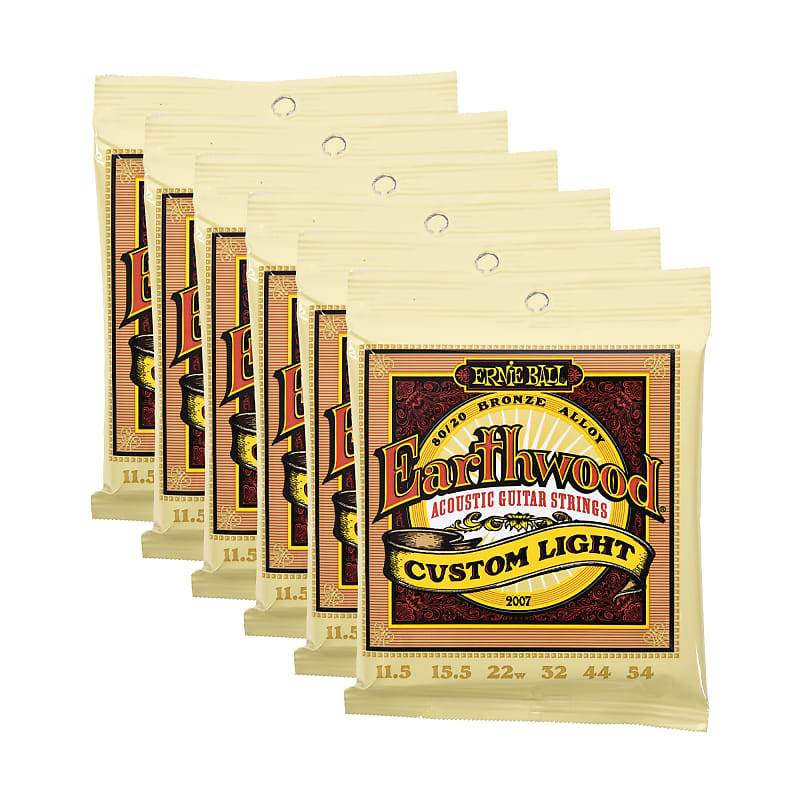 Ernie Ball Earthwood Custom Light Acoustic Strings 80/20 | Reverb