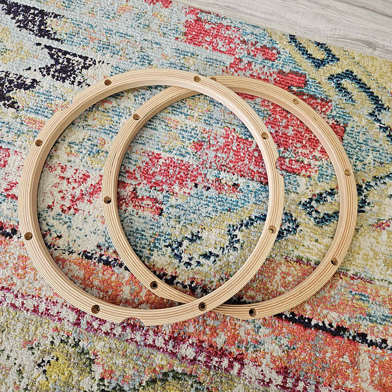Yamaha 14" 8-lug 19-ply Wood Hoop Pair for Floor Tom - | Reverb