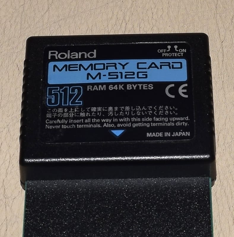 Roland M-512G Memory Card RAM 64K | Reverb