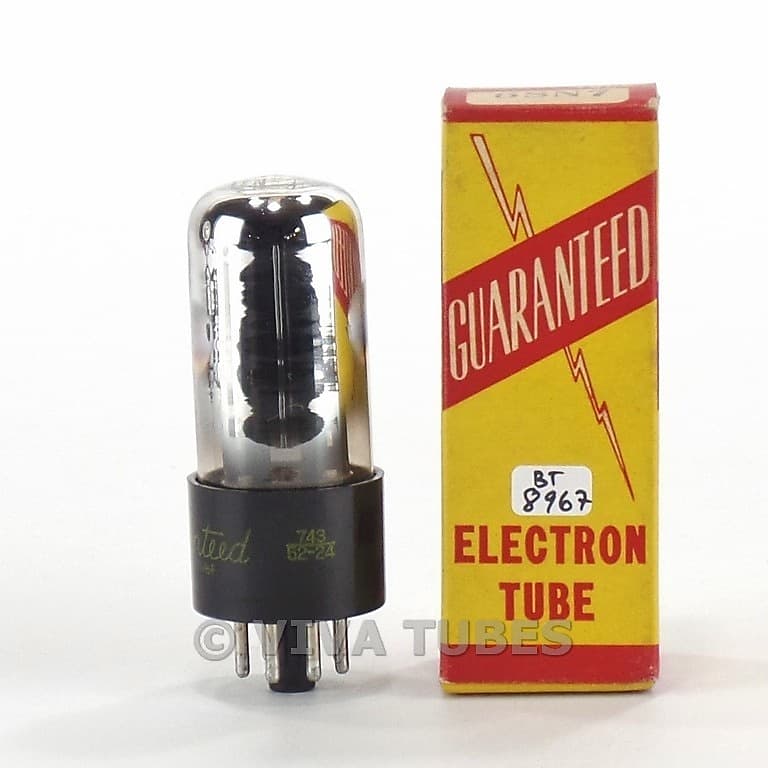 True NOS NIB Vintage Tung-Sol 6SN7GT 2 Rivet T Plate Mickey | Reverb