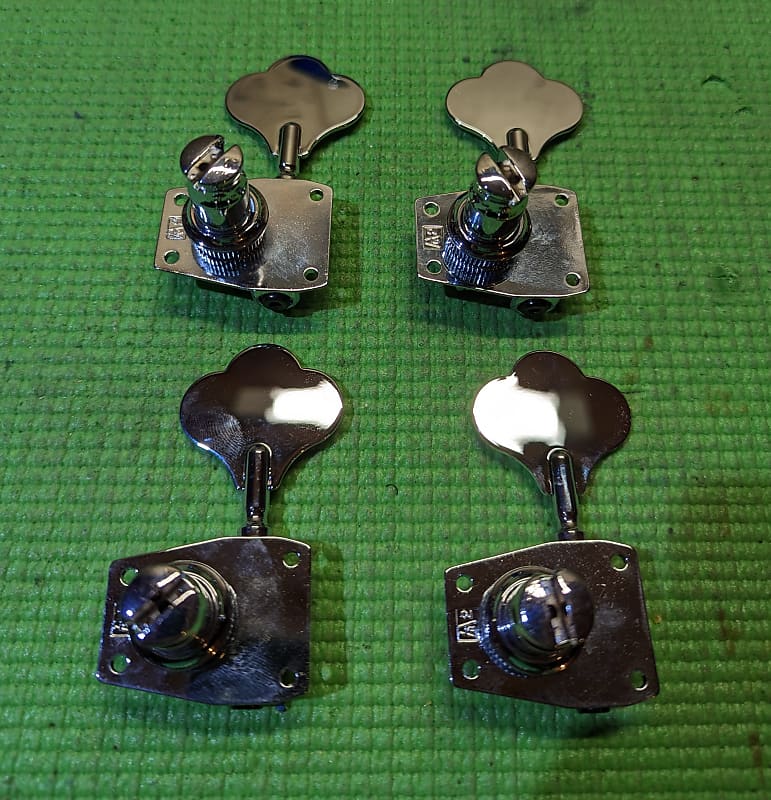 G&L Bass Machine Heads / Tuners 18mm 2020s - Chrome - 4L | Reverb