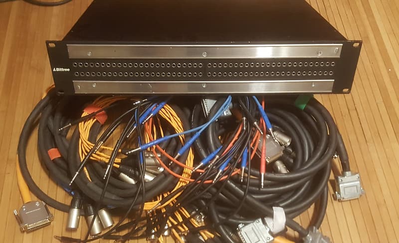 bittree 96 BANTAM patchbay DB25 + 8 snakes + 17 bantam cables | Reverb