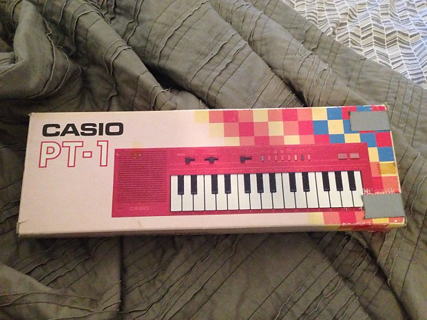 Casio PT-1 Sampling Keyboard 1982 Red DaDaDa | Reverb