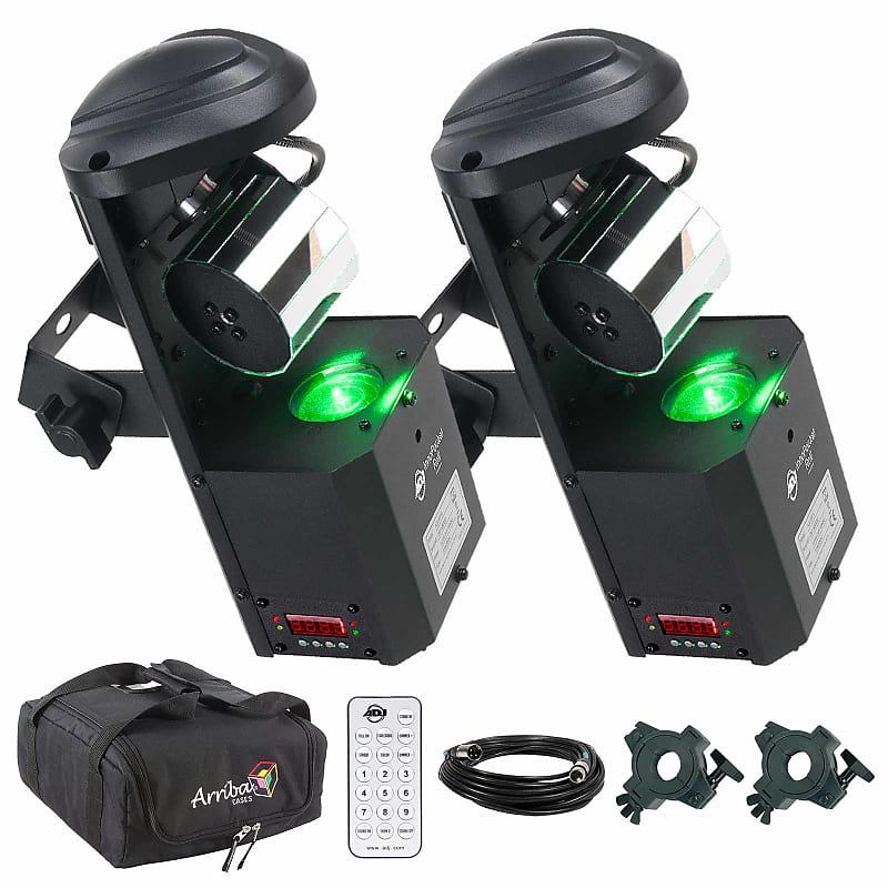 ADJ Inno Pocket Roll LED Barrel Scanner Pair + Bags + Clamps | Reverb