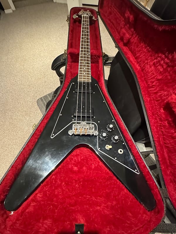 Gibson Flying V Bass 1981 - Black | Reverb