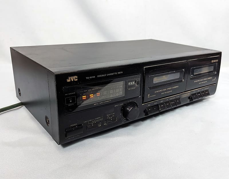 JVC TD-W118BK Stereo Double Cassette Deck - 1996 | Reverb