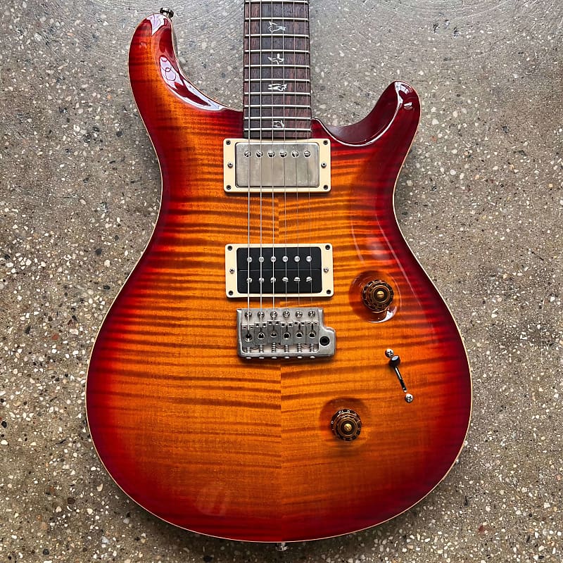PRS Custom 24 10-Top 2009 - Dark Cherry Sunburst | Reverb