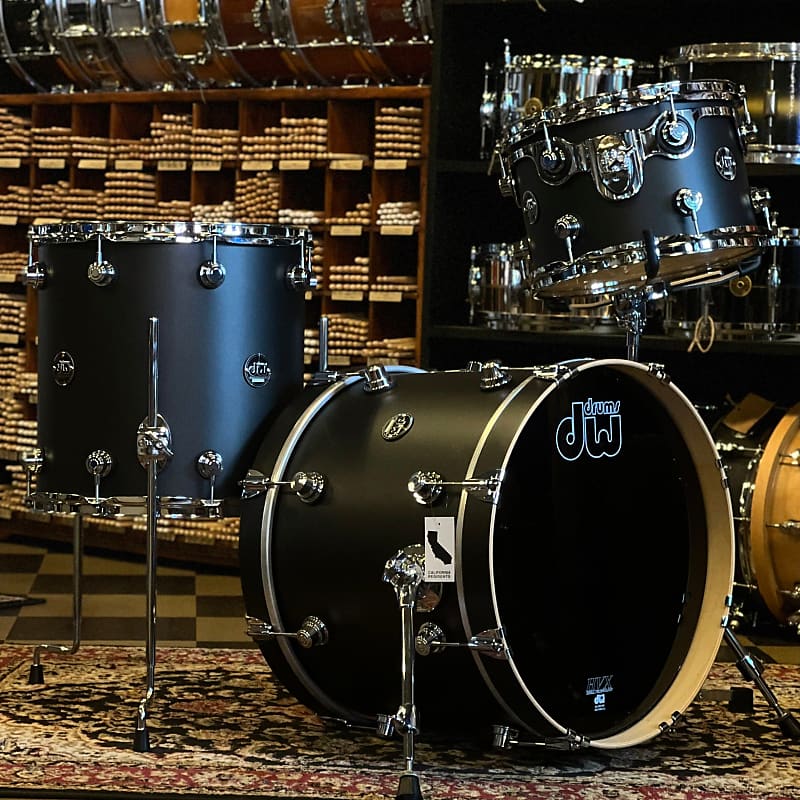 DW Performance Series Drum Set in Satin Charcoal Metallic - | Reverb
