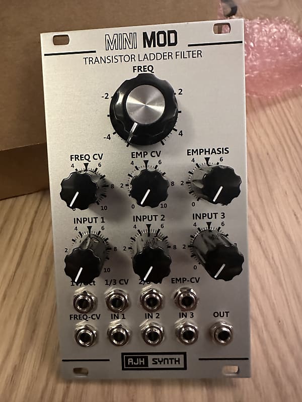 Ajh synths Minimod VCF silver Eurorack Moog filter | Reverb