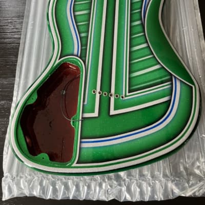 Custom painted Tone Bakery Jazzmaster body | Reverb