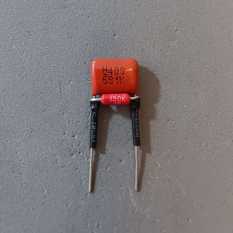 TREBLE BLEED "DarkArt JS3" 680pF Poly Film capacitor, 150K | Reverb