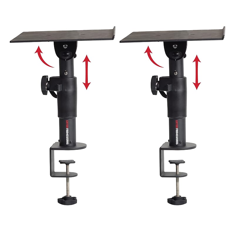Desktop Clamp-On Studio Monitor And Speaker Stand - Set Of 2 | Reverb