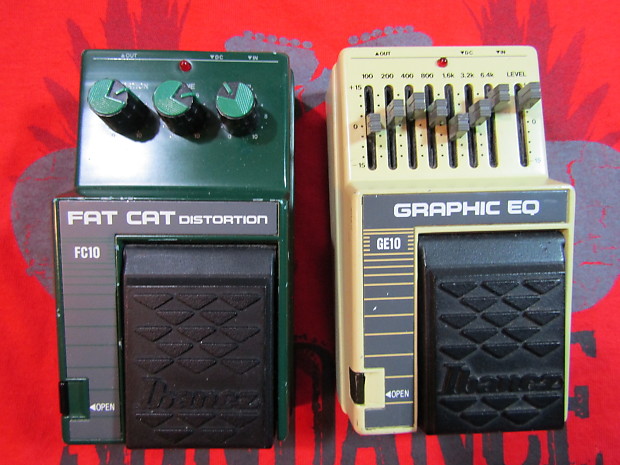 2 Vintage MIJ Ibanez FC10 Fat Cat And GE10 Graphic EQ Guitar | Reverb