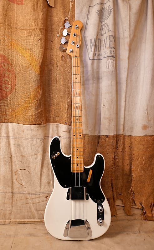 Fender Precision Bass 1952 - White - Refin | Reverb