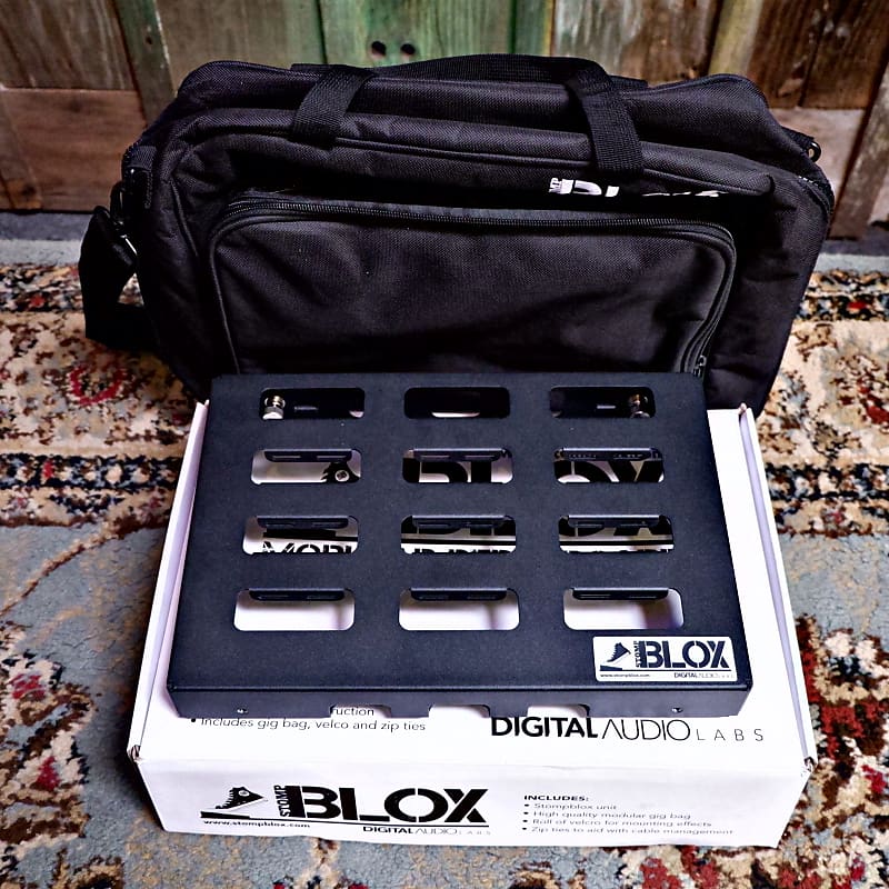 Stompblox Modular Pedalboard with Gig Bag - Black Metal | Reverb