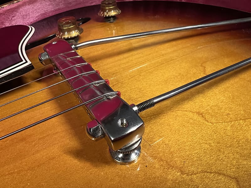 Gibson ES-225T ES-225 Tailpiece and Bridge with Mojoaxe | Reverb