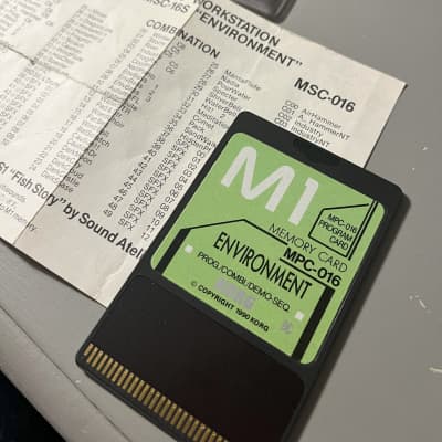 Korg M1 card MPC-016 90s - Black | Reverb