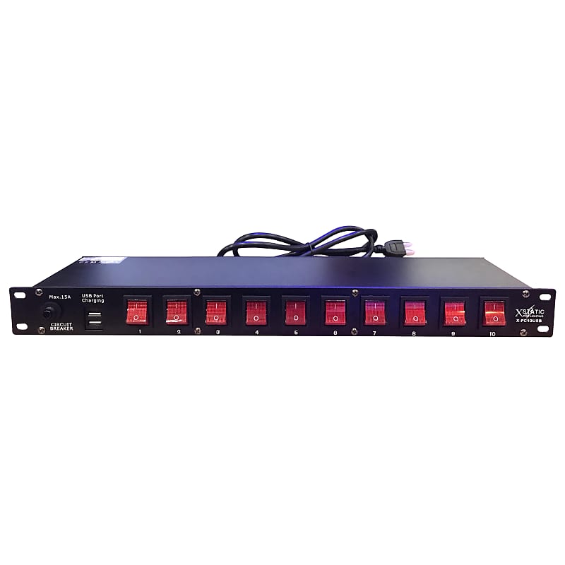 ProX X-PC10USB 10 Plug Rack Mount Power Distributer W/ 2 USB | Reverb