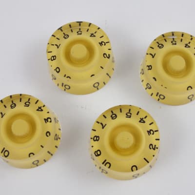 4 Cream Speed Dial Knobs for Epiphone Les Paul, SG style | Reverb UK