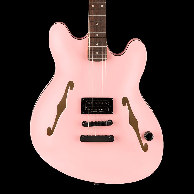 Fender Tom DeLonge Starcaster Satin Shell Pink | Reverb