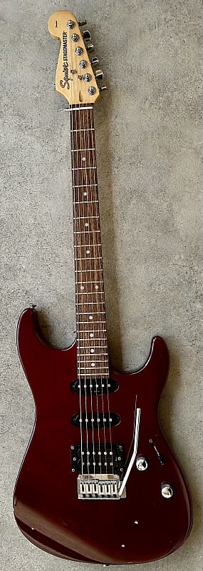 2001 Squier Stagemaster Showmaster Standard Guitar Red Wine | Reverb