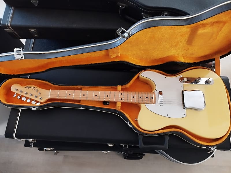 Fresher Telecaster 1970s - Yellow Cream with HardCase - made Fresher Telecaster 1970s - Yellow Cream with HardCase - made