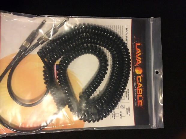 Lava Coil cable 20 foot 2014 Black | Reverb