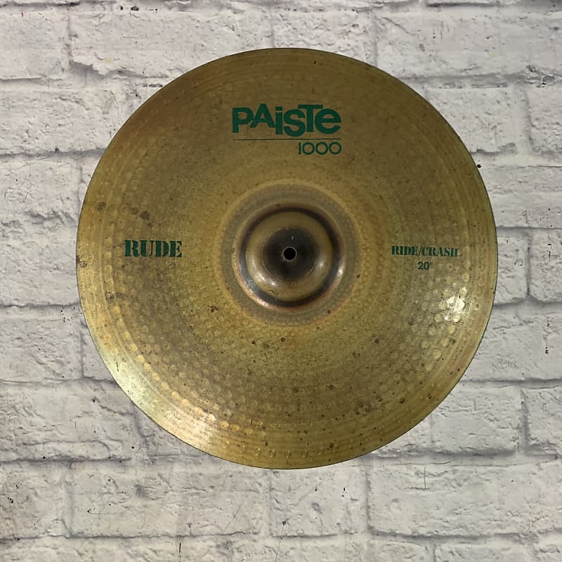 Paiste Rude 1000 20" Crash Ride Cymbal | Reverb