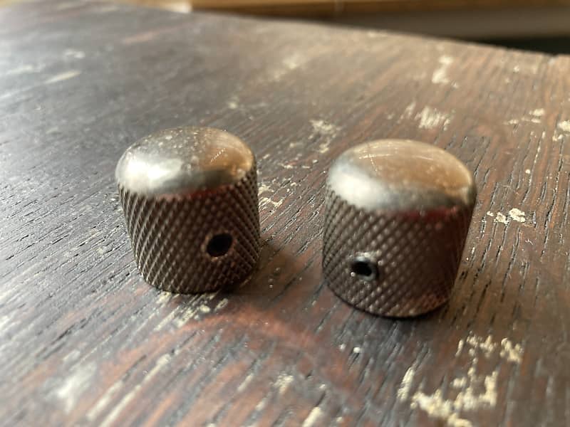ESP LTD Black Chrome Guitar Knobs x 2 | Reverb