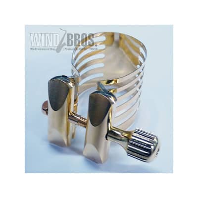 Rovner Tenor Saxophone Ligature Robner Platinum Gold PG-2R | Reverb UK