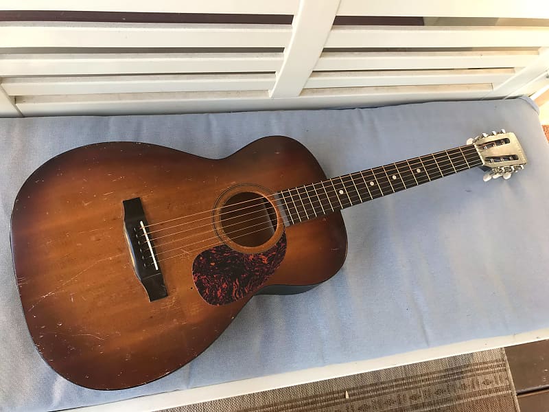 1940 Harmony-made Playtime 00 12-fret, x-brace conversion, | Reverb
