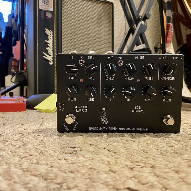 Wounded Paw Audio Attack Goat OD DI Bass Preamp Pre-Amp | Reverb