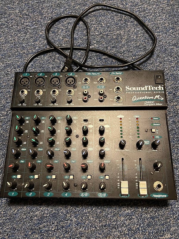 SoundTech small 8 channel mixer 4 XLR inputs | Reverb