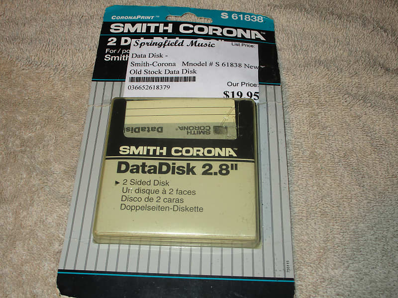 new old stock Smith Corona Model # S 61838 data disk | Reverb
