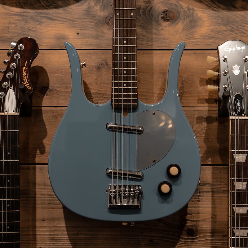 Danelectro Longhorn Baritone, Blue | Reverb
