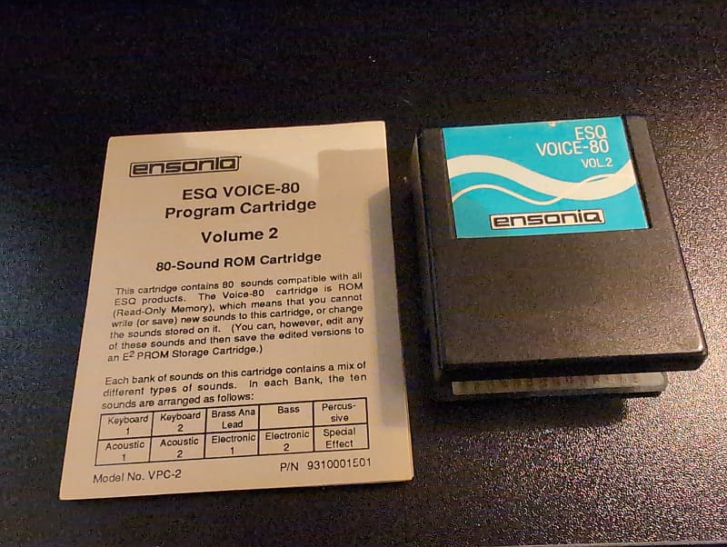 Ensoniq Voice 80 sound cartridge | Reverb
