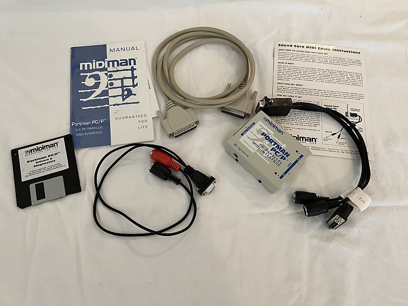 Midiman Portman PC/P Midi Interface 1980s Gray | Reverb