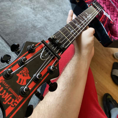 Schecter Synyster custom 2010-2016 Black & Red | Reverb