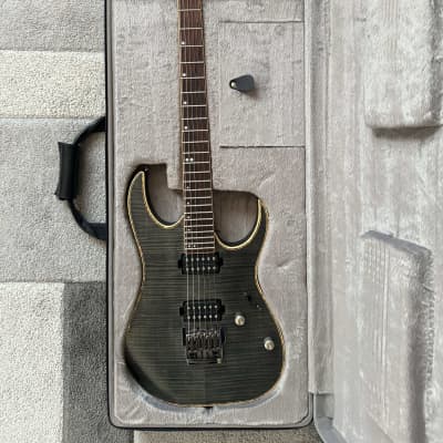 Ibanez RG 721 MFMA Premium 2015 - Black Ice Flat | Reverb UK