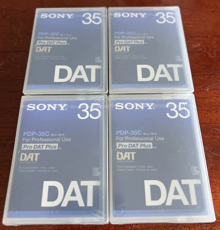 Sony Pro DAT Plus (4 x PDP-35C) Tapes *Still Sealed* | Reverb UK