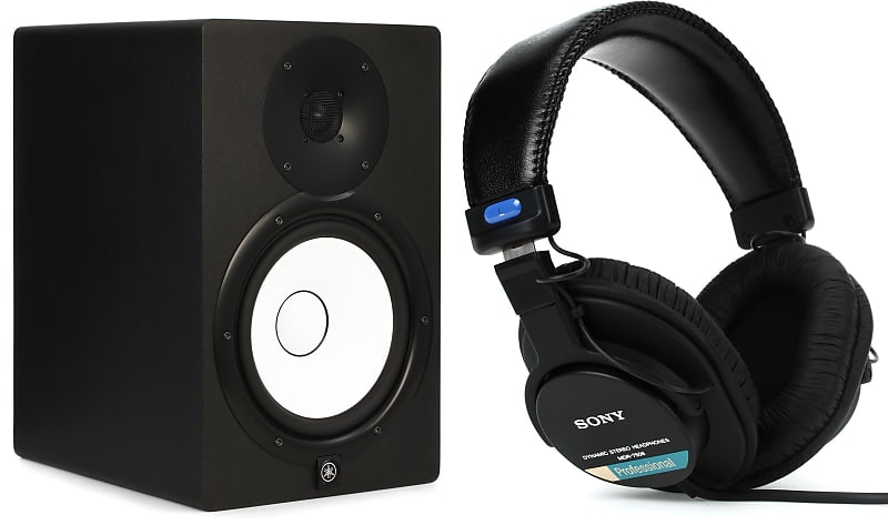 Yamaha HS8 8 inch Powered Studio Monitor - Black Bundle with | Reverb