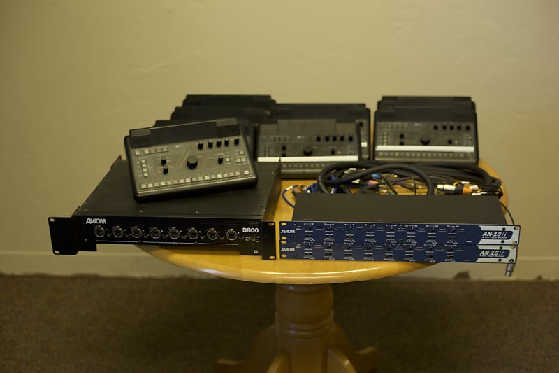 Full Aviom System (8 Aviom A360, D800, 2 AN-16/i & Cables) | Reverb