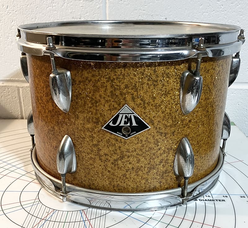 Jet MIJ Vintage Stencil 8x12 Tom Drum | Reverb